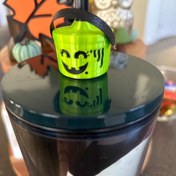 Straw Toppers Halloween Buckets With New Purple Vampire, Mummy ...