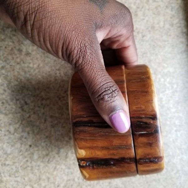 Small Pinon Log Box With Hinged Lid and Polyurethane Finish, Small ...