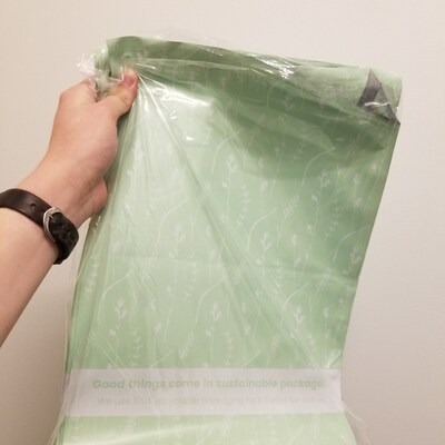 Eco-friendly Poly Mailers 10x13, Green Wild Flowers, Pack of 25, 50 or ...