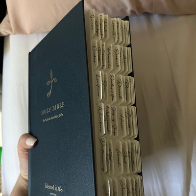 Glossy Vinyl Bible Tabs With Placement Guide for Bible Study - Etsy