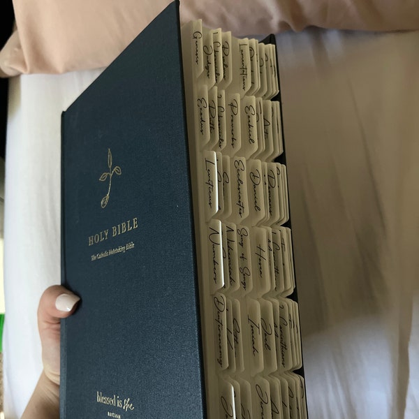 Glossy Vinyl Bible Tabs | 66 Books of the Bible | Multiple Designs & 3 ...