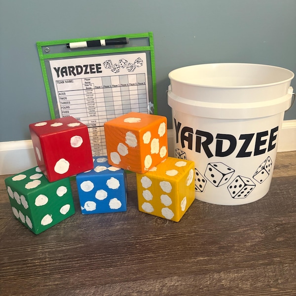 BUNDLE: Yardzee Digital Logo, Score Card & Rules. Printable, Instant ...