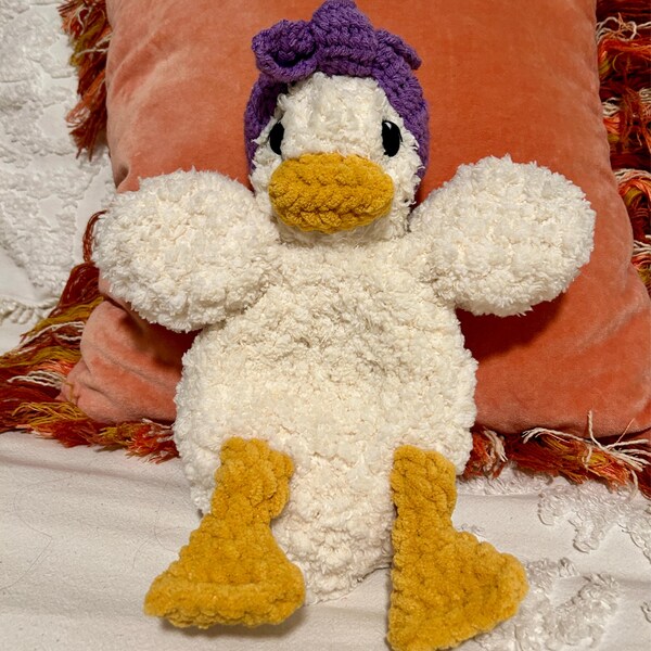 Baby Della Duck | Crochet Duck | Crochet Snuggler | Duck Snuggler ...