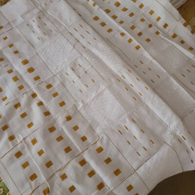 Traditional Plain Kente Cloth Higher Quality With Shimmering Ashanti ...