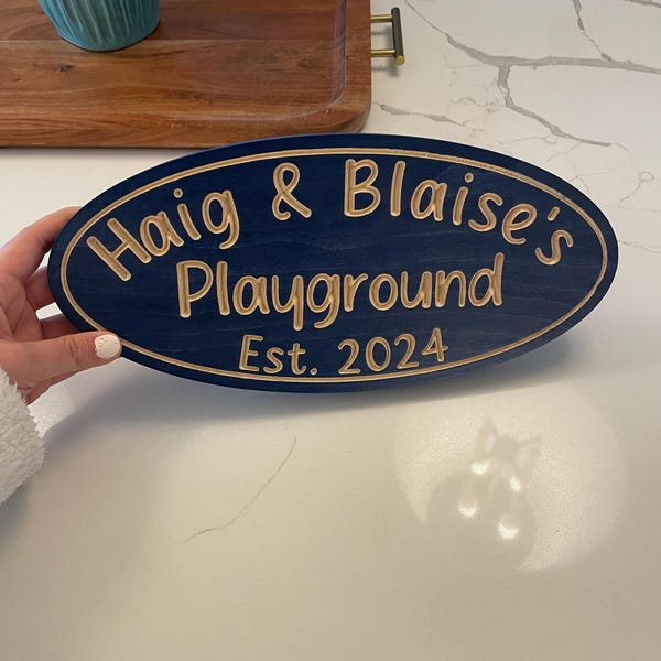 Personalized Rustic Trailer Carved Outdoor Sign With Camper and Trees ...