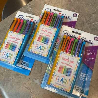 Thank You for Teaching With Flair Gift Tag Teacher Appreciation Gift ...