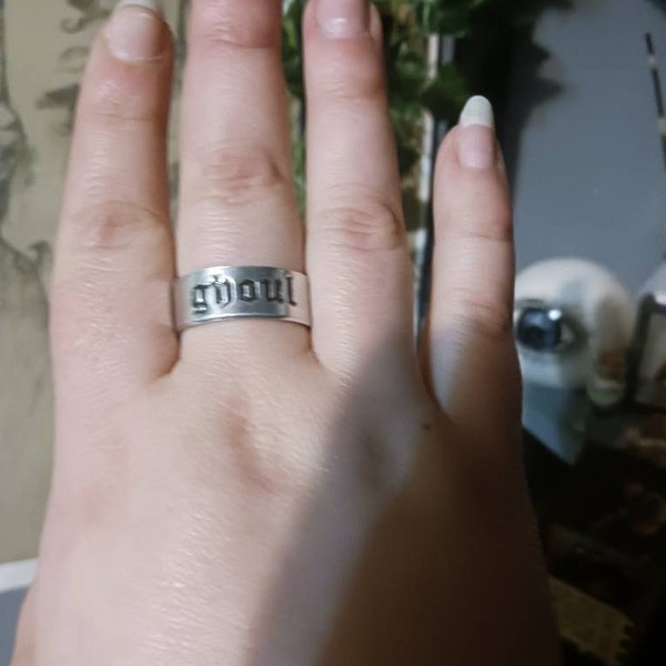 Macabre Ring, Halloween, Horror, Goth, Aluminum Ring - Etsy