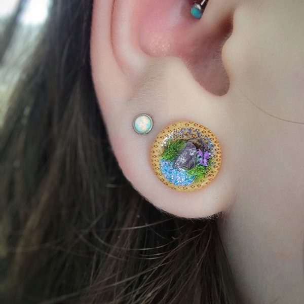 6mm-25mm Handmade No. 718 Unicorn Skeleton Black Coloured Steel Pair ...