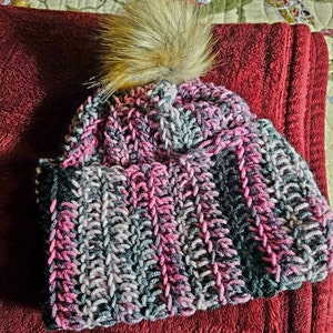 Crochet Pattern / Easy Adult Beanie Made From Rectangle / Beginner ...