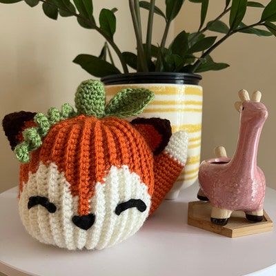 CROCHET PATTERN X Crochet Fox Pumpkin, English Written Pattern, PDF ...