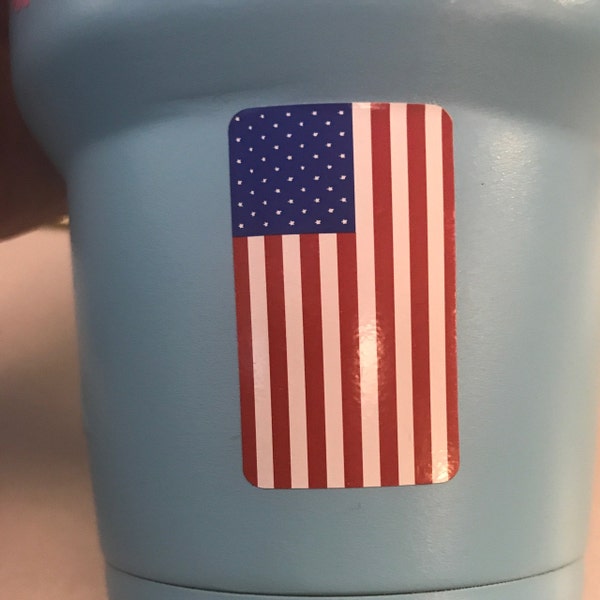 Pair ~ American Flags Hard Hat Stickers | Motorcycle Welding Helmet ...