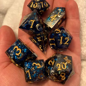 Pine Cone and Feather Wisps Dnd Dice Set, Polyhedral Dice, D&D Dice ...