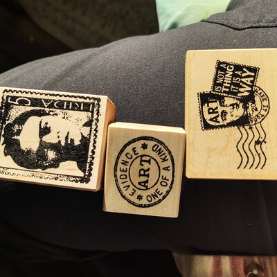 Papel Picados / Invoke Arts Collage Rubber Stamps / Unmounted Stamp Set ...