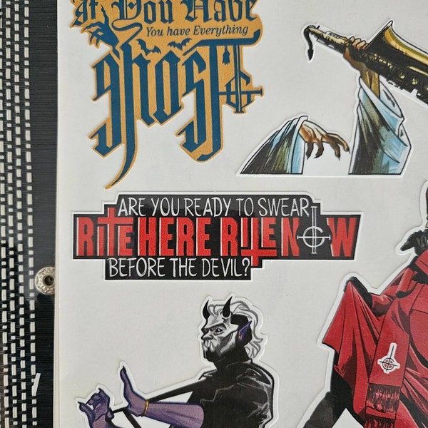 Papa Emeritus IV Cardinal Copia Square Hammer Ghost Movie Sticker - Etsy
