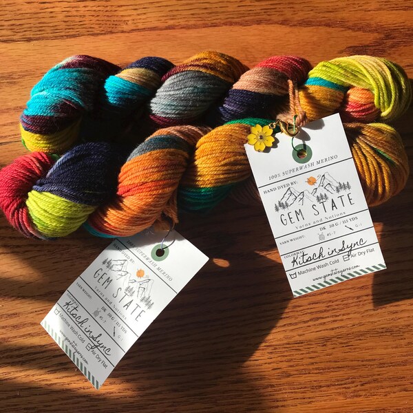 Hand Dyed Assigned Pooling Yarn in flourish Colorway: Available in Sock ...