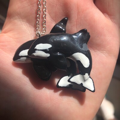 Orca Keychain Pendant - Etsy