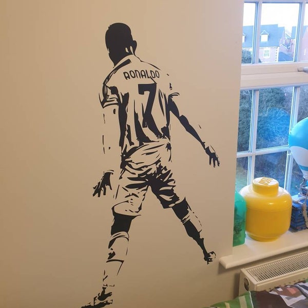 Ronaldo - Wall Sticker - Vinyl Transfer - Football - Etsy UK