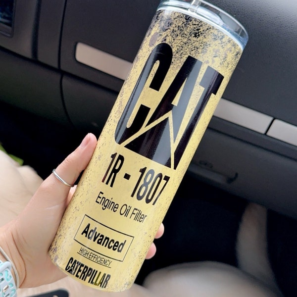 Hat Sublimation Design, Grunge CAT Oil Filter, SVG, PNG, Digital ...