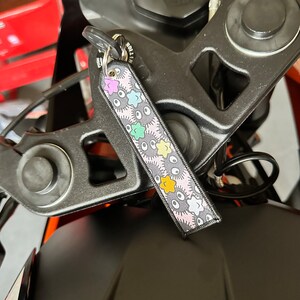 Cute Cat Embroidered Tag Keychain Kawaii Neko Jet Tags - Etsy