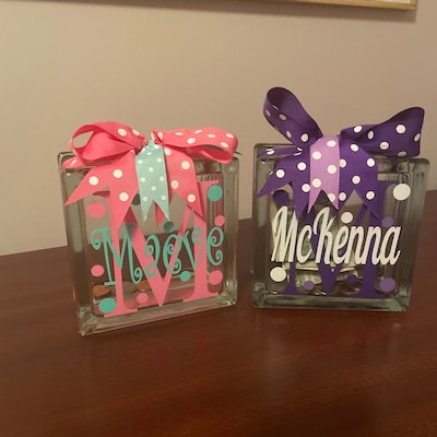 Sisters Connected by Heart Glass Block Light/sisters Gift/ Sisters ...
