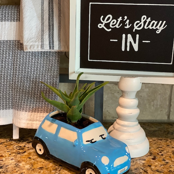Ceramic Mini Cooper Plant Potters - Etsy