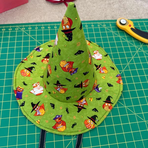 Witch Hat Sewing Pattern – 5 Sizes (toddler to Adult Men) – DIY ...