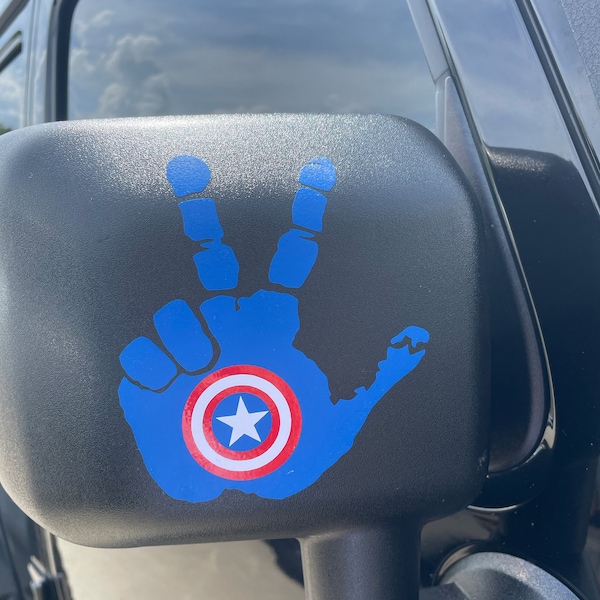 Custom Wave Decals- Set of 2 Fits Jeep Wrangler| Peace Wave | JK, JL ...