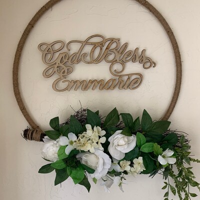 Custom God Bless Name Sign / God Bless Sign / Custom Name Sign / Custom ...