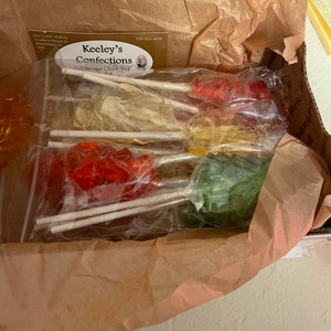 Christmas Clear Toy Candy, Barley Lollipops - Etsy