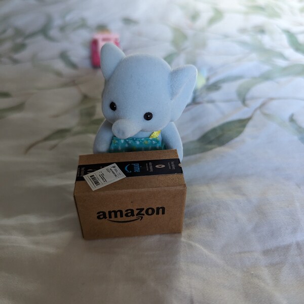 Miniature Dollhouse Amazon Shipping Box Miniature Delivery Shipment ...