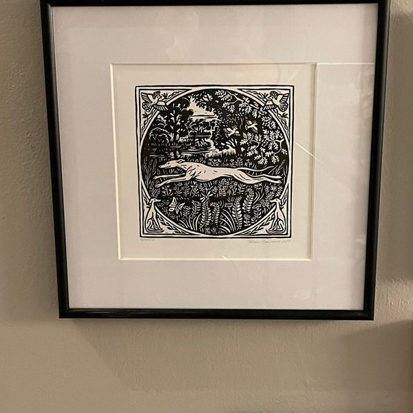 Tree of Life Totem Art. Handmade Linocut Print. - Etsy