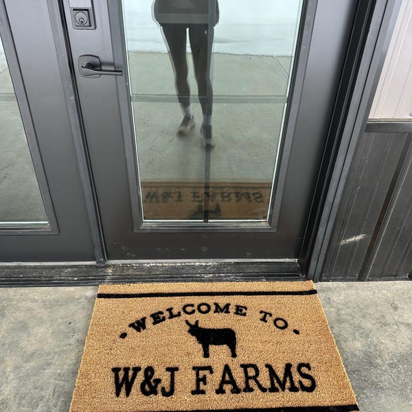 Ciao Flocked Coir Doormat Italian Welcome Mat Custom Personalized Gift ...