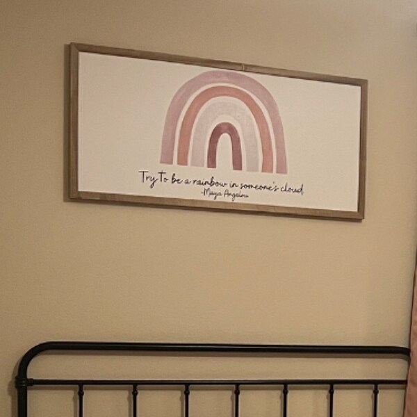 Be A Rainbow in Someone Else's Cloud | Maya Angelou Quote | Printable ...