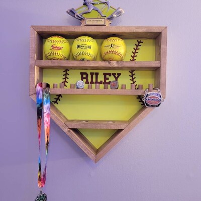 American Flag Baseball Ball & Ring Holder - Etsy