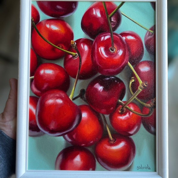 The Moment - Dessert Original Oil Painting - Food Realism - Fruits ...