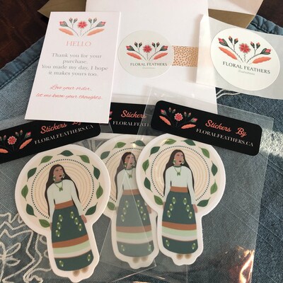 Ribbon Skirt Stickers, Indigenous, Ribbon, Skirt, Métis, Floral, Skirt ...