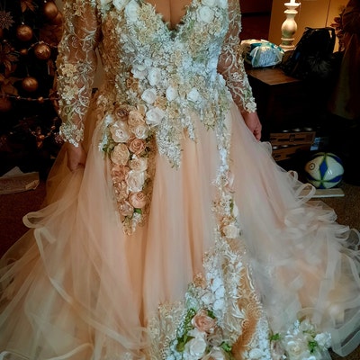 Unique Fairytale Dreem Wedding Dress Inga Ezergale Design Rose ...