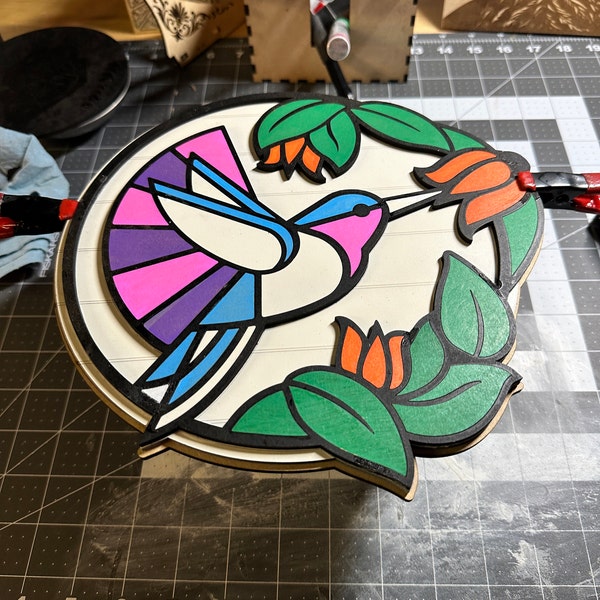 HUMMINGBIRD SVG Laser Cut Files for Glowforge - Laser Cutter Artwork ...