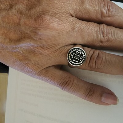IHS Jesuit Society of Jesus the Holy Name of Jesus Handmade 3D Ring ...