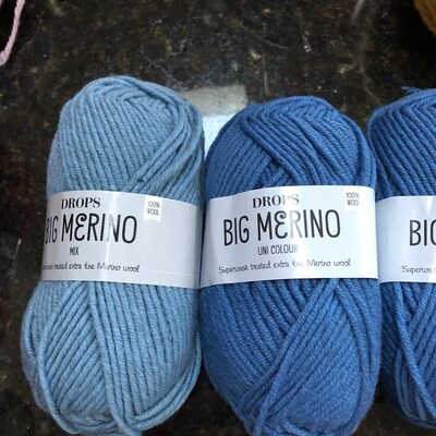DROPS Big Merino Merino Wool Yarn Superwash Yarn 100 Wool Yarn Soft ...