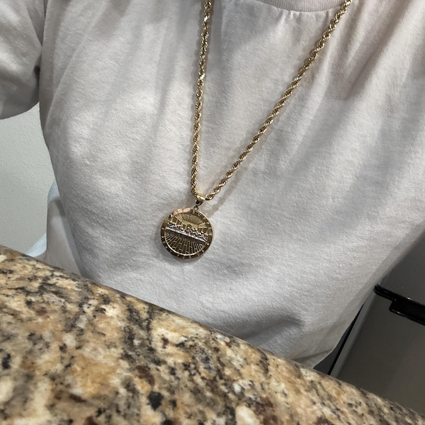 10K Real Gold Nugget Heart Pendant Necklace 10K Gold Heart Necklace ...