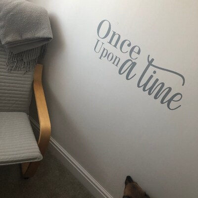 Once Upon A Time Wall Sticker Decal Vinyl Stencil Word Quote DIY Vinyl ...