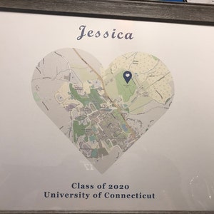 Engagement Map With Frame Location Map Print Engagement | Etsy