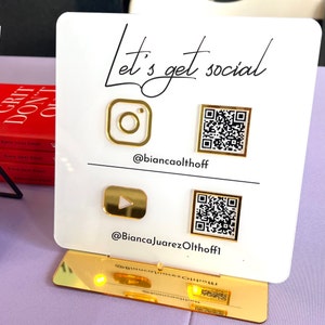 Custom Social Media Sign Scan to Pay Facebook Instagram - Etsy