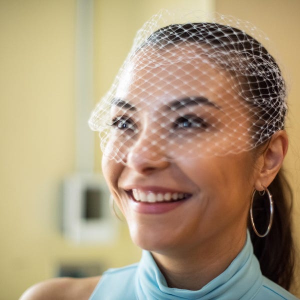 Floral Wedding Veil Big Floral Design Veil Silk 3d Flower Bridal Veil ...