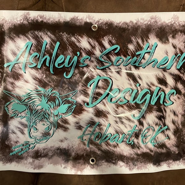 Custom Square Banner Vinyl, Full Color Banner, Vinyl Banner, Vinyl Sign ...