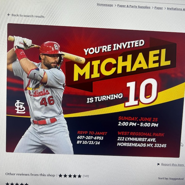 Personalized Kylian Mbappé Birthday Invitation | Made to Order ...