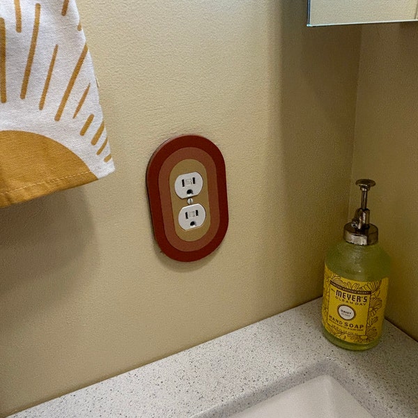 Retro Oval Outlet Cover - Multiple Options - Etsy