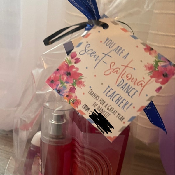 You Are a Scent-sational Teacher Gift Tags, Staff Nurse, Employee ...