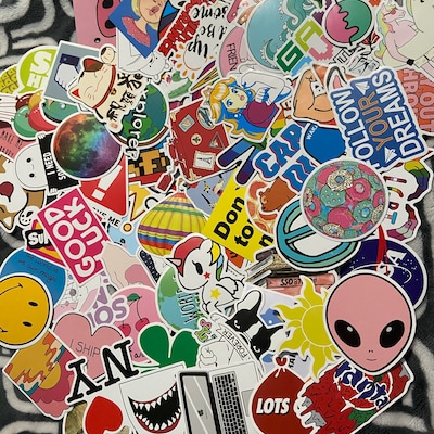 100 Sticker Pack Cool Animals Art Design Decals for Laptop - Etsy